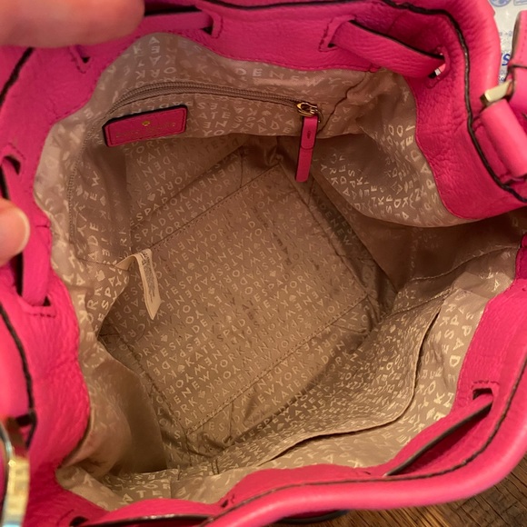 kate spade | Bags | Kate Spade Pebble Grain Leather Drawstring Bucket ...